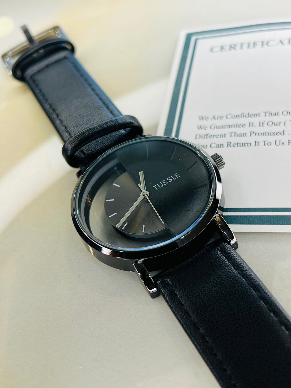 All Black Tussle Half Dial Watch – TUSSLEHUB