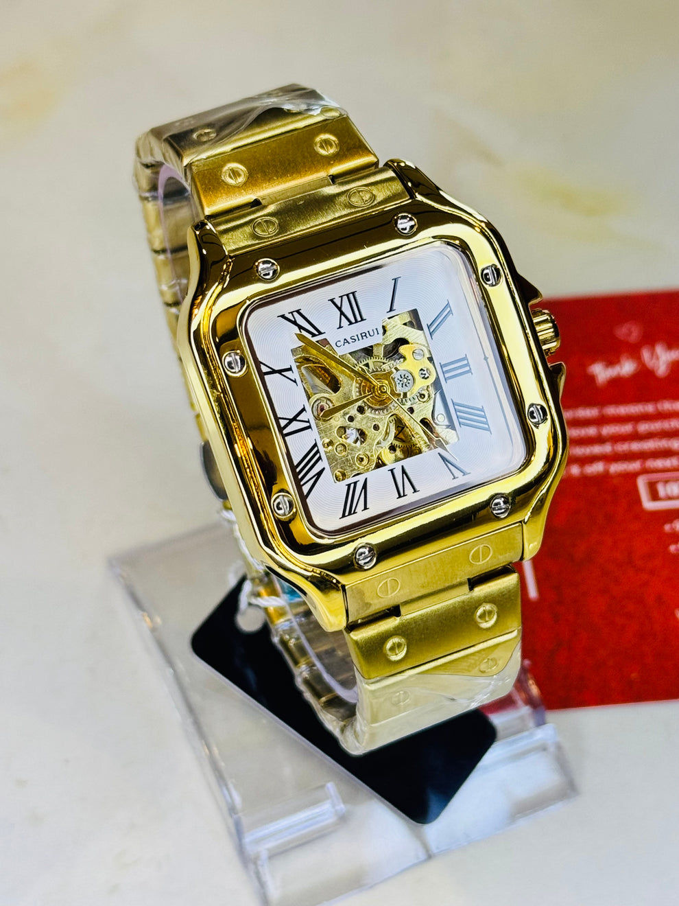 Gold Chain Tank Automatic Watch – TUSSLEHUB